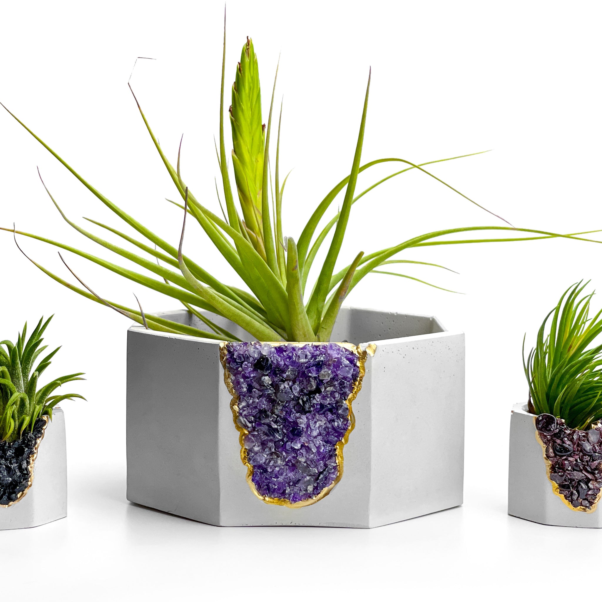 AMETHYST GEODE PLANTER - Perfect for Succulents, Air Plants or Cacti ...