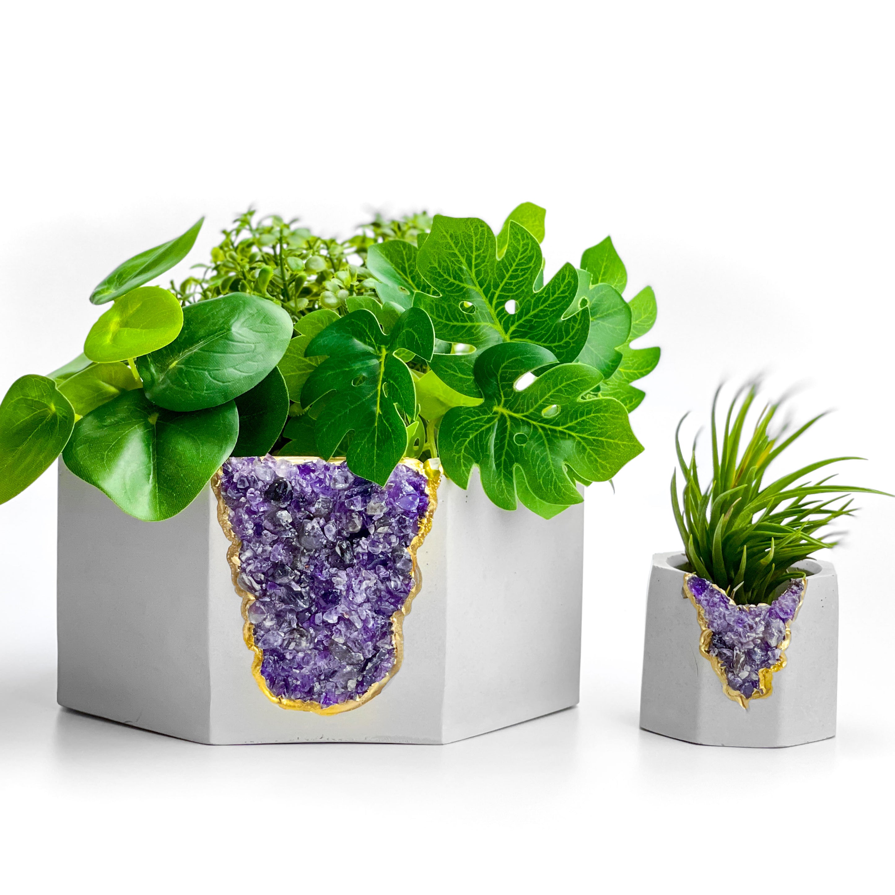 AMETHYST GEODE PLANTER - Perfect for Succulents, Air Plants or Cacti ...