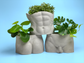 4” Planter, Male Body Planter Pot, Concrete Body Vase – AURA 8 HOME