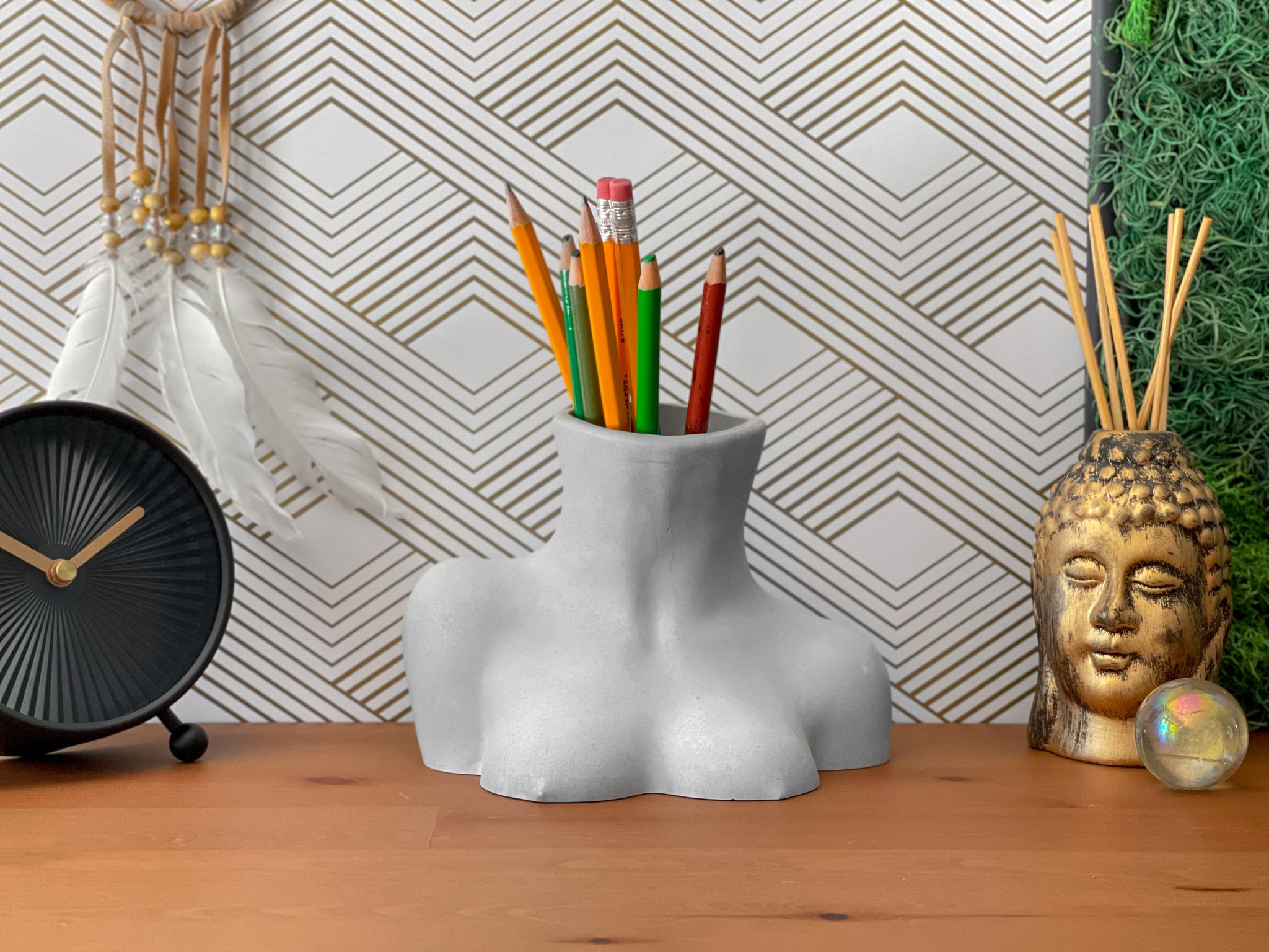 Female Body VASE, Boobs Vase, woman vesel dry flowers or faux gift ...